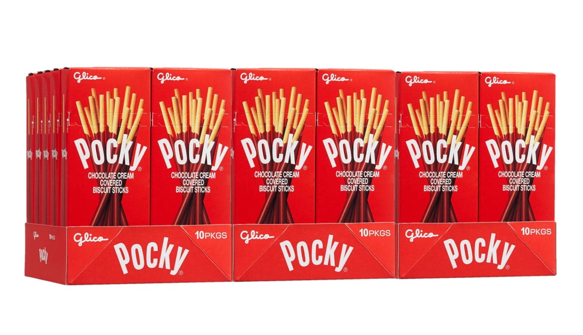 3 Pack | Pocky Chocolate Biscuit Stick, 1.41 oz, 10 Count - Walmart.com