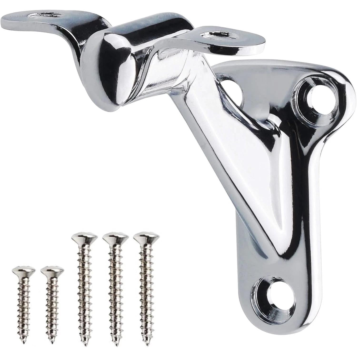 3 Pack Polished Chrome Handrail Bracket,Handrail Stair Brackets 3 ...
