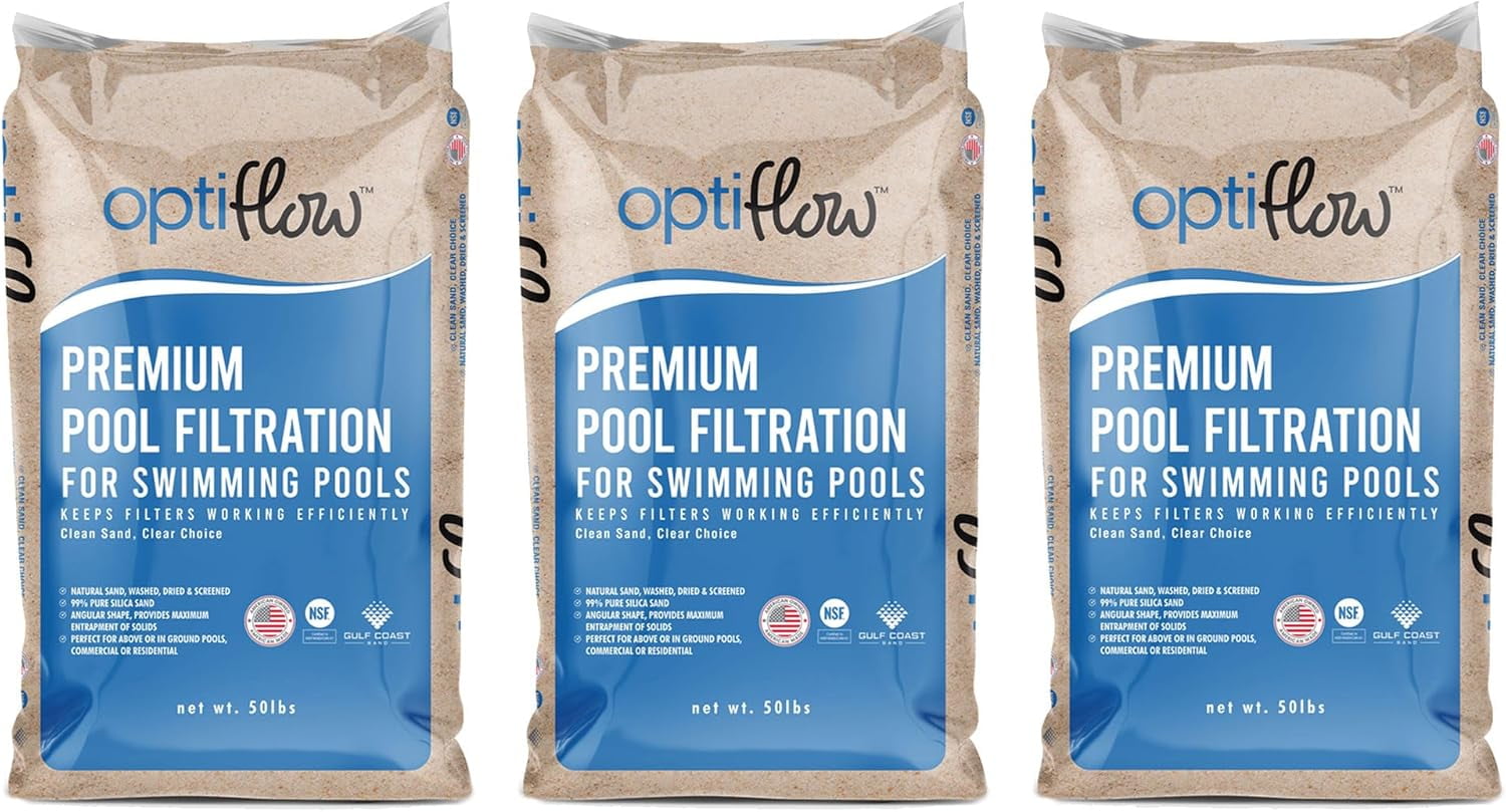 3-Pack Pool Filter Sand, Premium Filtration with Pure Silica Formula ...