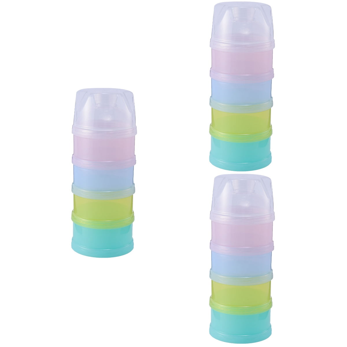 DECORNIJIA PP Milk Powder Container For Caregivers Easy to Clean 3Pcs 7 ...