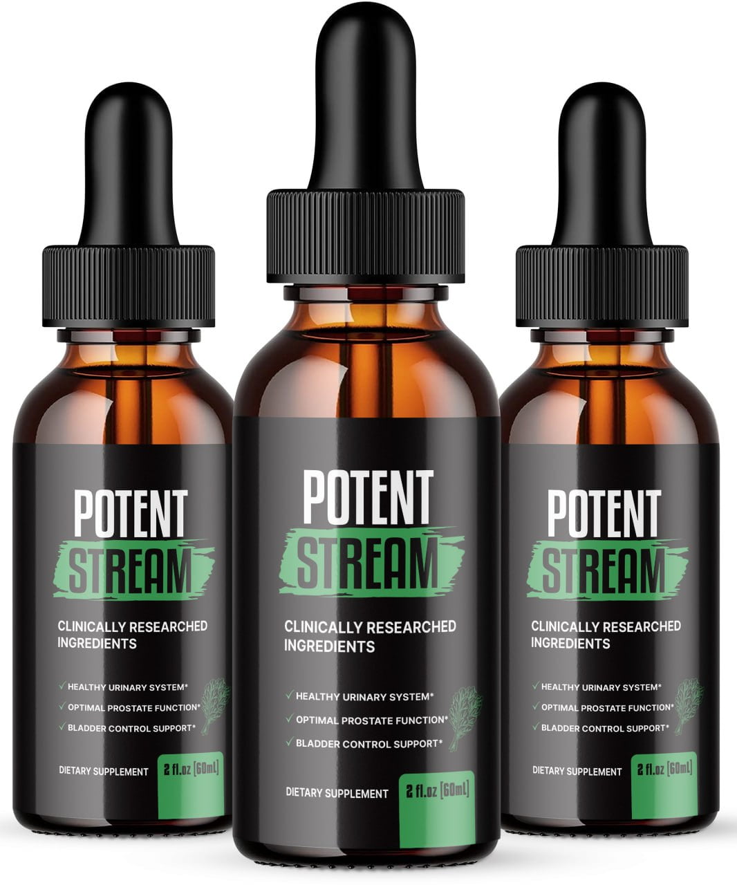 (3 Pack) Potent Stream Drops, Advanced Formula for Prostate Health, All ...