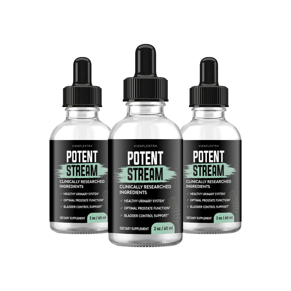 (3 Pack) Potent Stream Drops - Potent Stream Liquid Tincture - Walmart.com