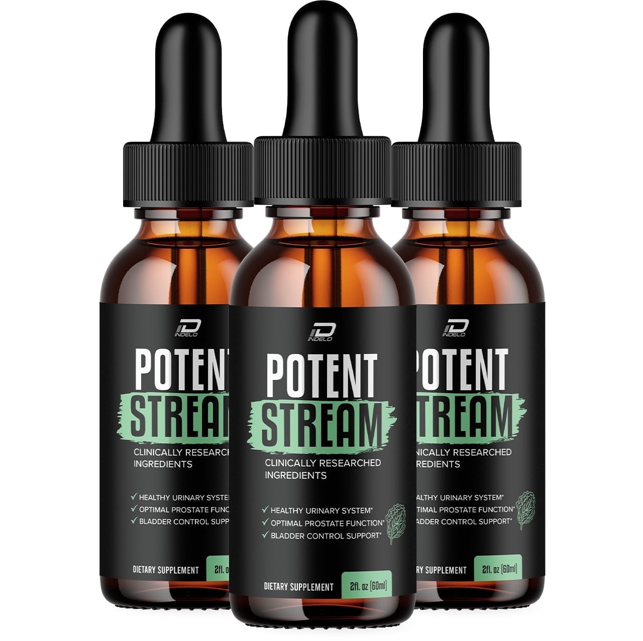 (3 Pack) Potent Stream Drops for Prostate Health - Bladder Urinating Issues - Potent Stream ...