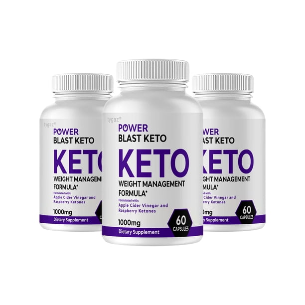 (3 Pack) Power Blast - Power Blast Keto Capsules - Walmart Business ...
