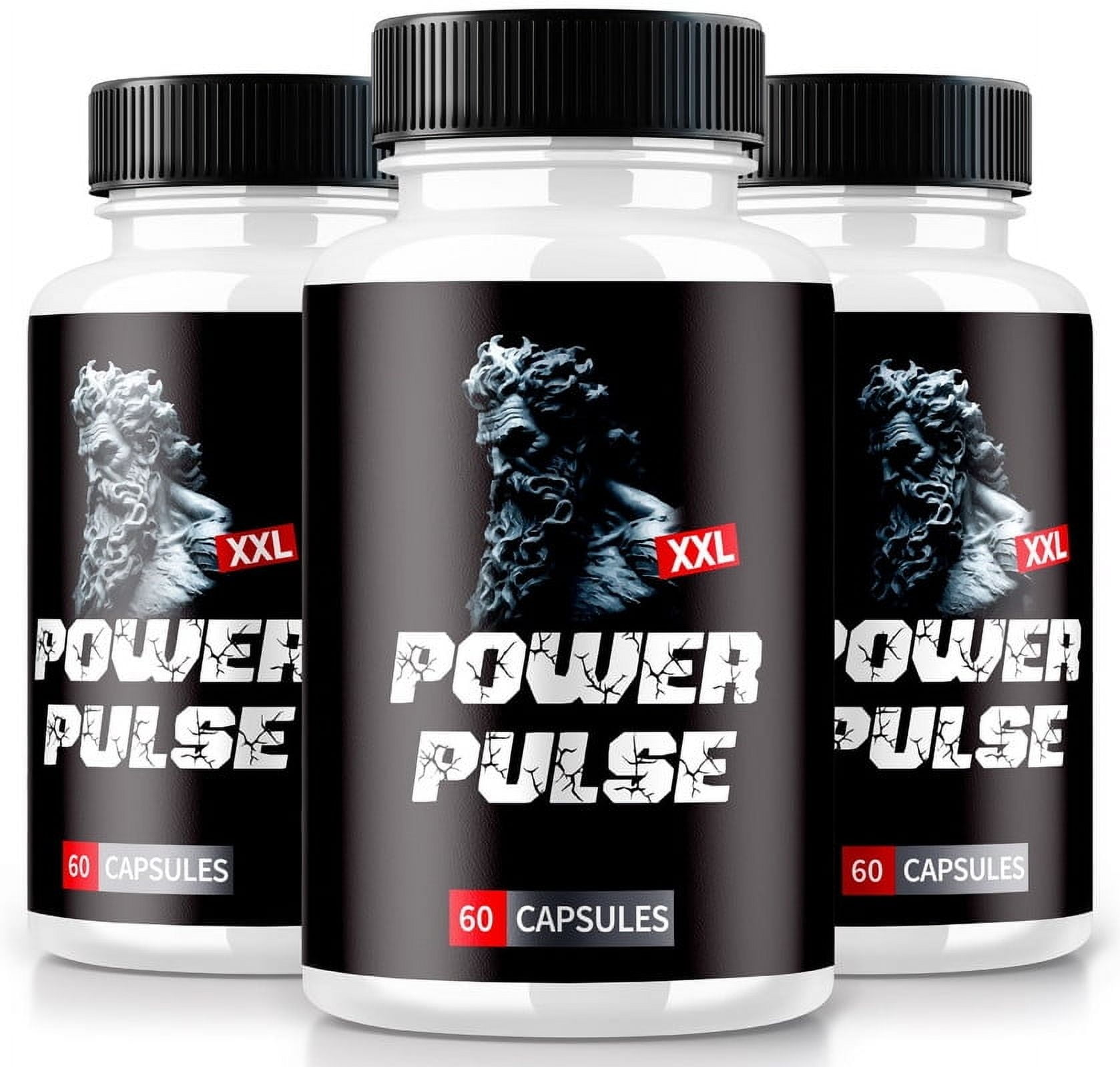 (3 Pack) Power Pulse XXL Capsules, Dietary Supplement for Overall Health, Complete Daily Formula ...