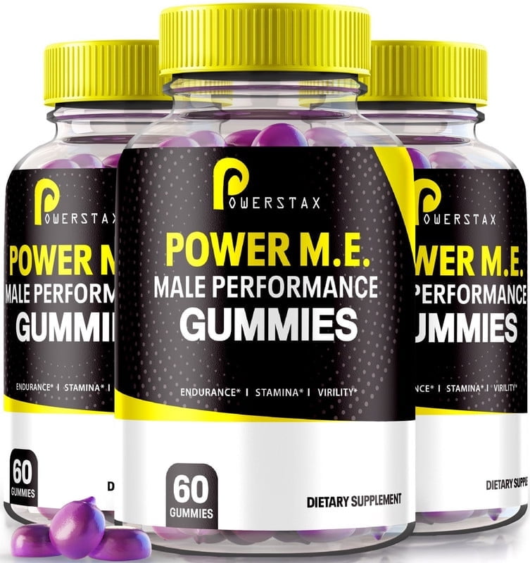(3 Pack) PowerStax Power ME Gummies, Power Stax Power M E Supplement ...