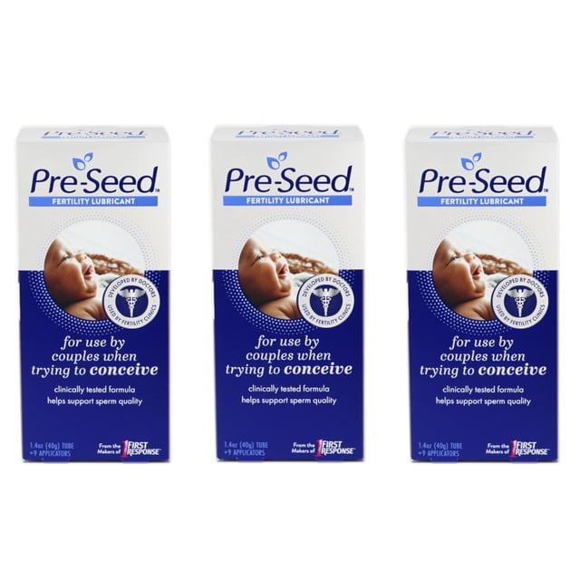 3 Pack Pre-Seed Fertility Conception Friendly Lubricant Plus 9 ...