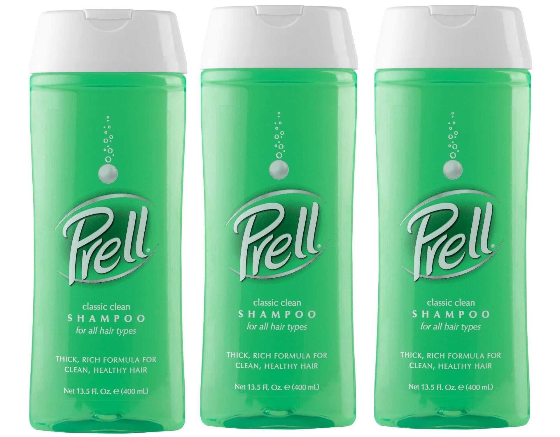 3 Pack - Prell Shampoo Classic Green 13.5oz Each, Ultra-Clean & Shine ...