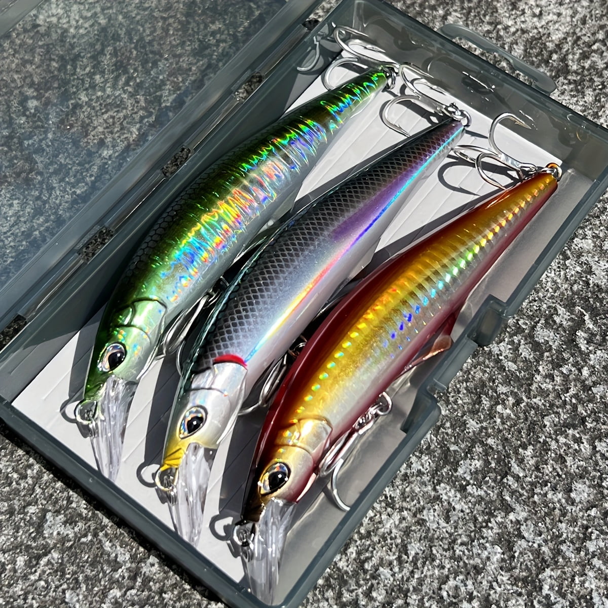 3-Pack Premium Lure Kit, 45g/1.6oz Long-Range Minnow, Ocean & Lake ...