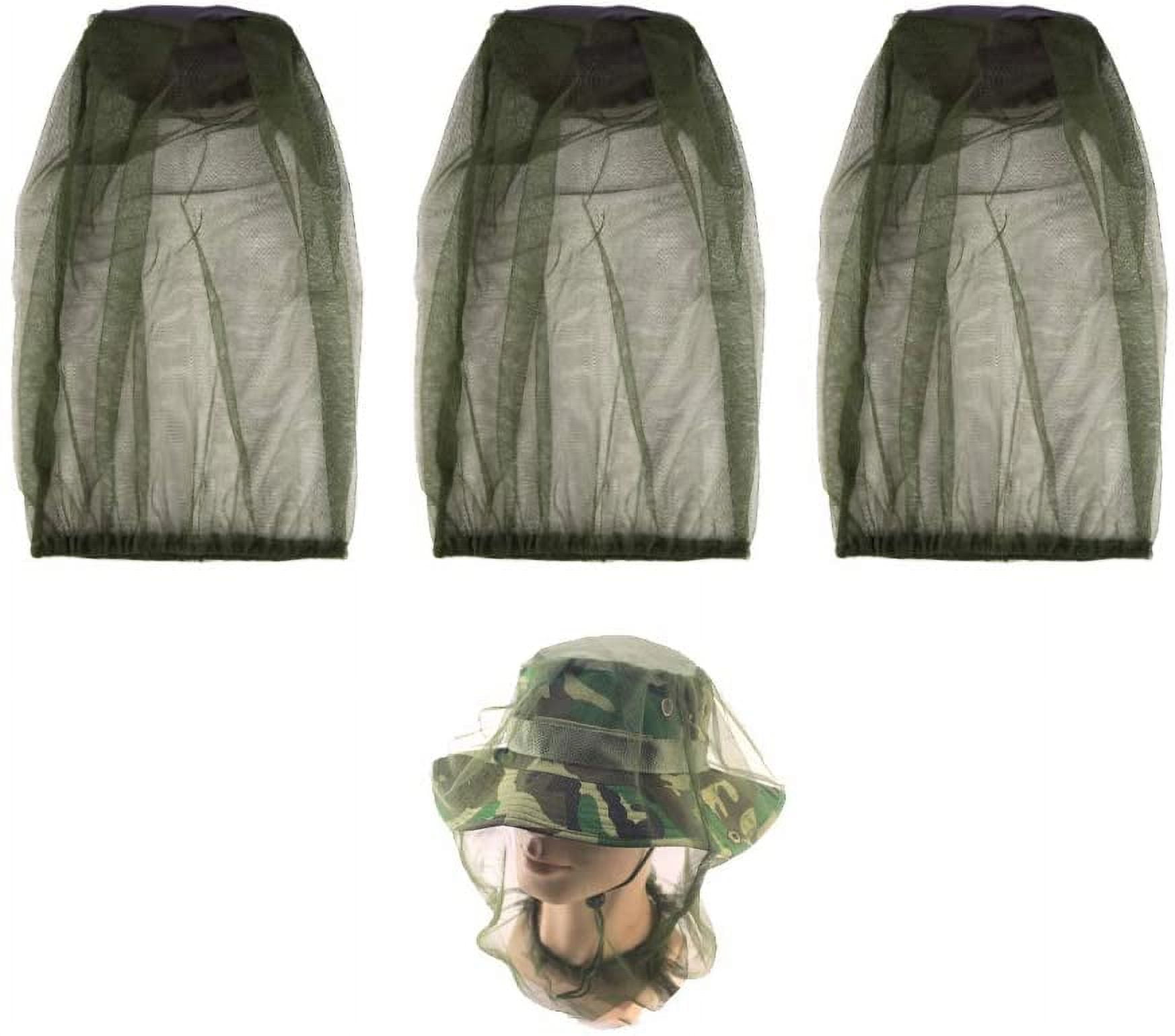 3 Pack Premium Mosquito Head Net Mesh Hat Face Netting Lightweight ...
