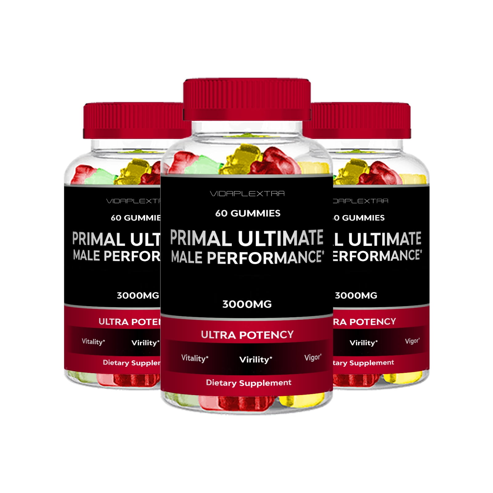 (3 Pack) Primal Ultimate Gummies - Primal Ultimate Male Gummies ...