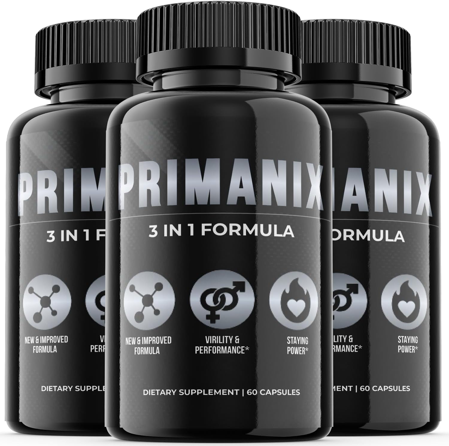 (3 Pack) Primanix Dietary Supplement, 180 Capsules - Walmart.com