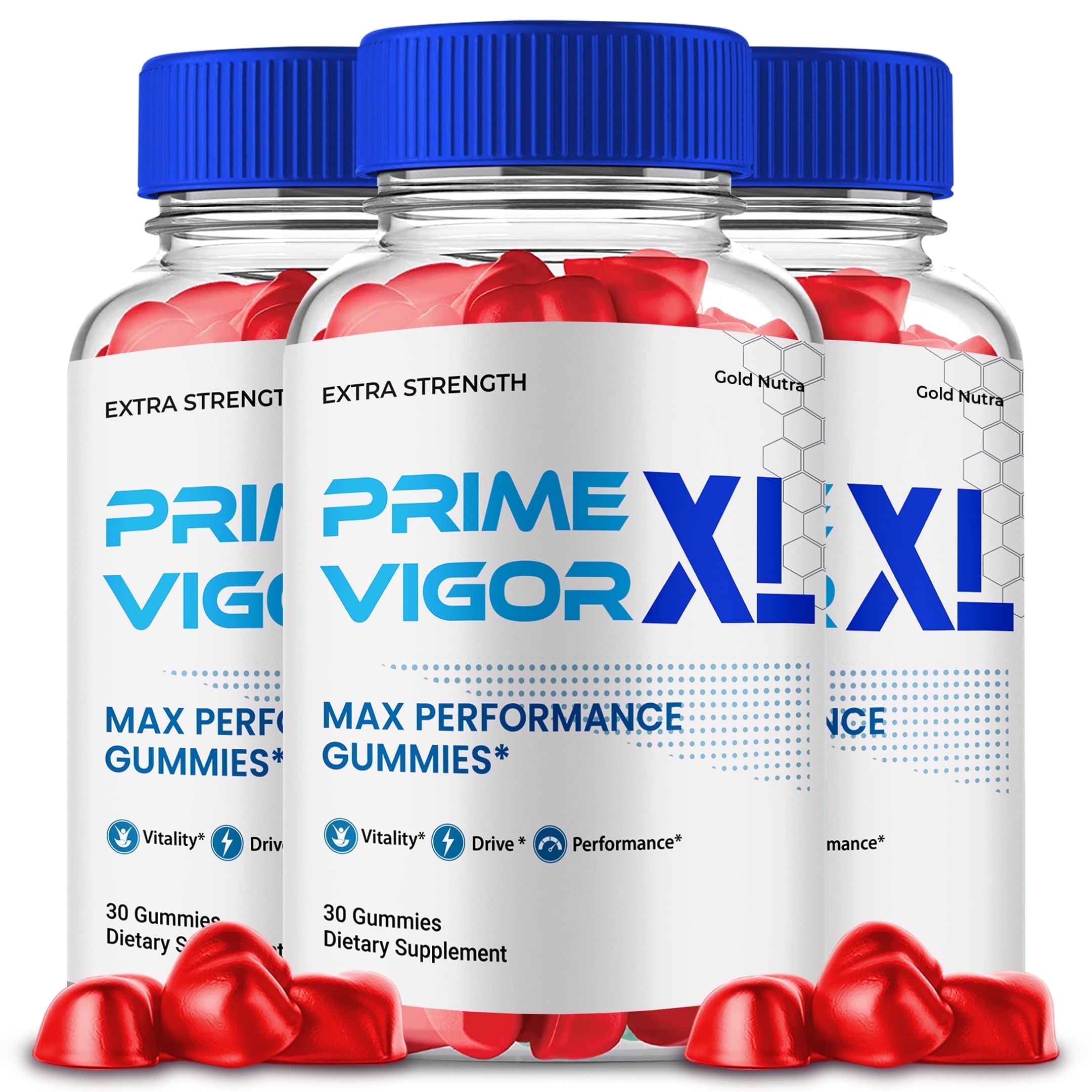 (3 Pack) Prime Vigor XL Gummies for Men, Advanced Formula Prime Vigor XL Max Performance ...