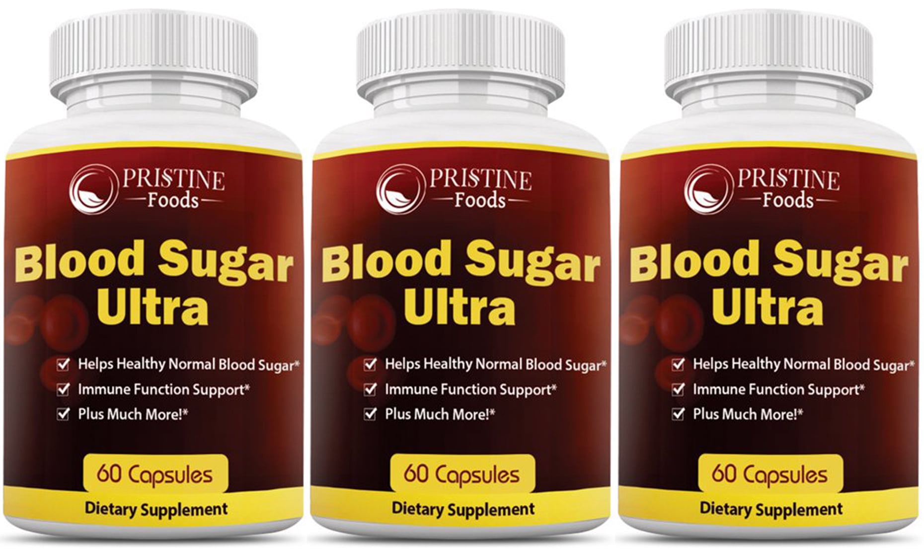 Pristine Ultra 3 Pack - Blood Sugar Support, Immunity Wellness, Sugar ...