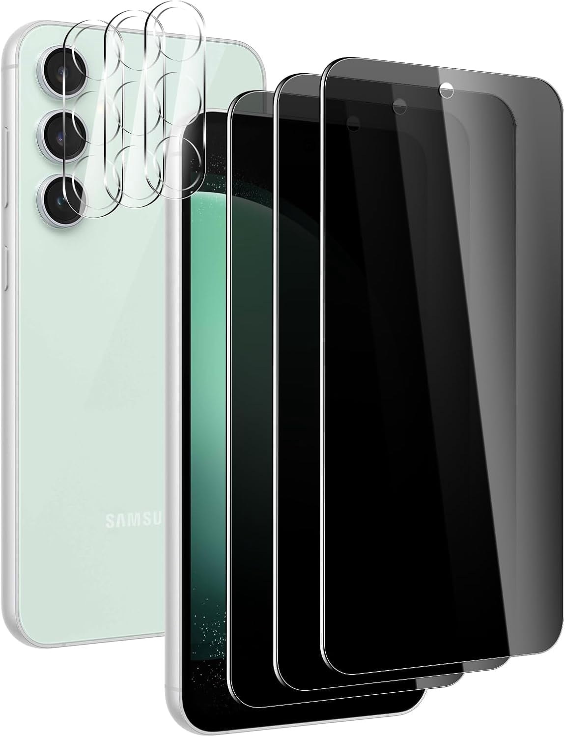 3 Pack Privacy Anti Spy Screen Protector for Samsung Galaxy S23 FE + 3 ...