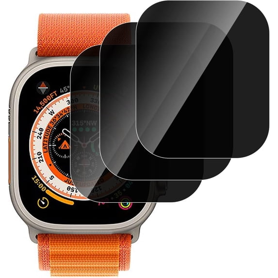 [3 Pack] Privacy Screen Protector Compatible for Apple Watch Ultra 3/2 ...
