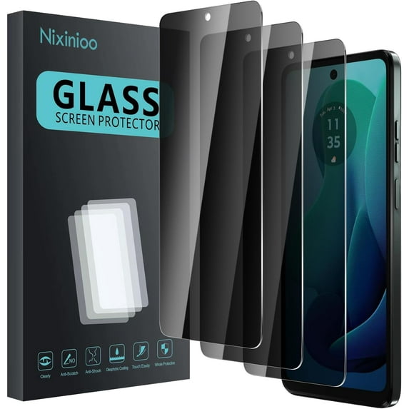 3 Pack Privacy Screen Protector for Motorola Moto G 5G 2024 / Moto G ...