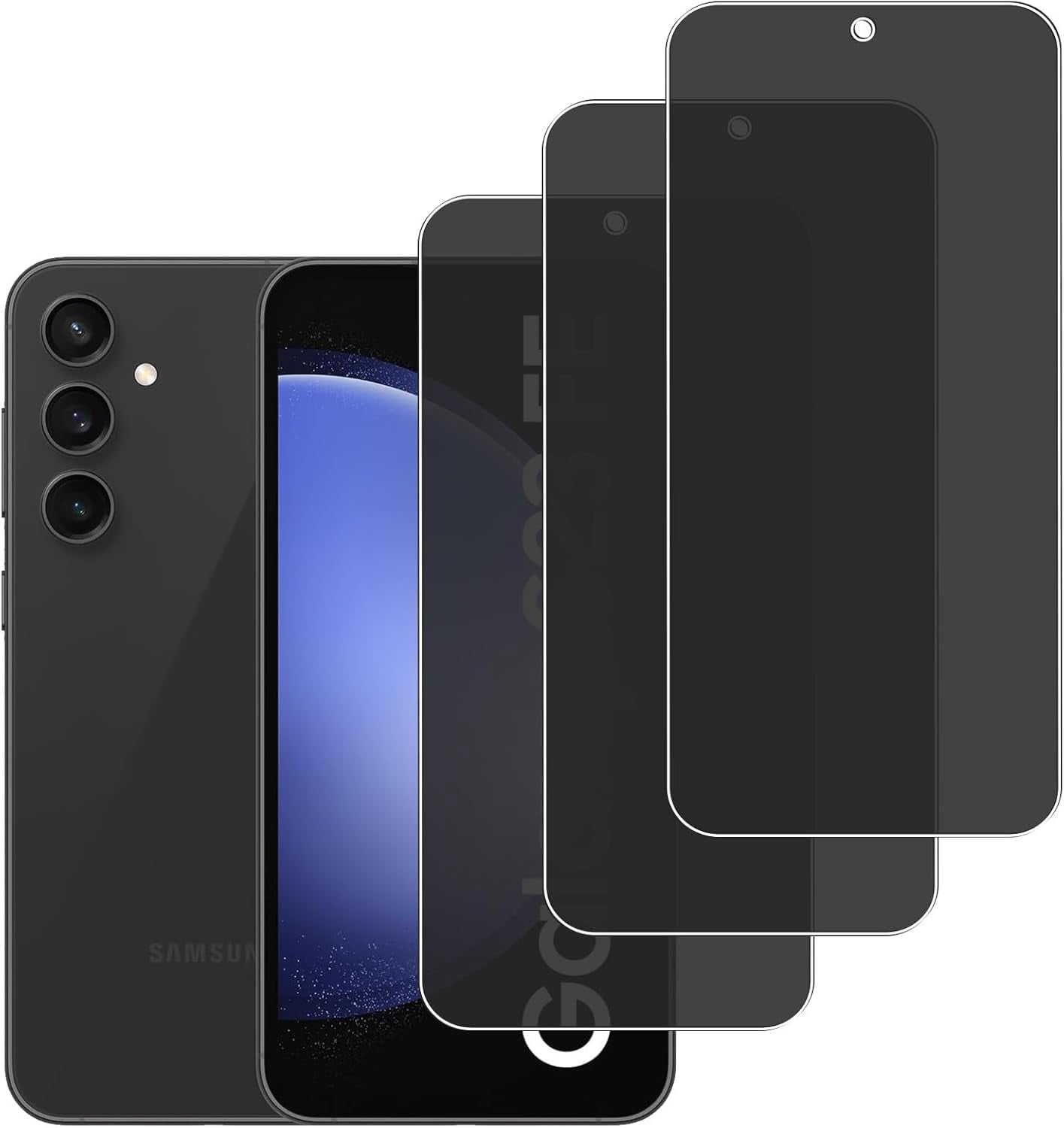 [3 Pack] Privacy Screen Protector for Samsung Galaxy S23 FE, 9H ...