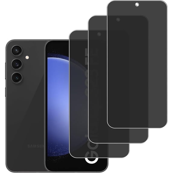 [3 Pack] Privacy Screen Protector for Samsung Galaxy S23 FE, 9H ...