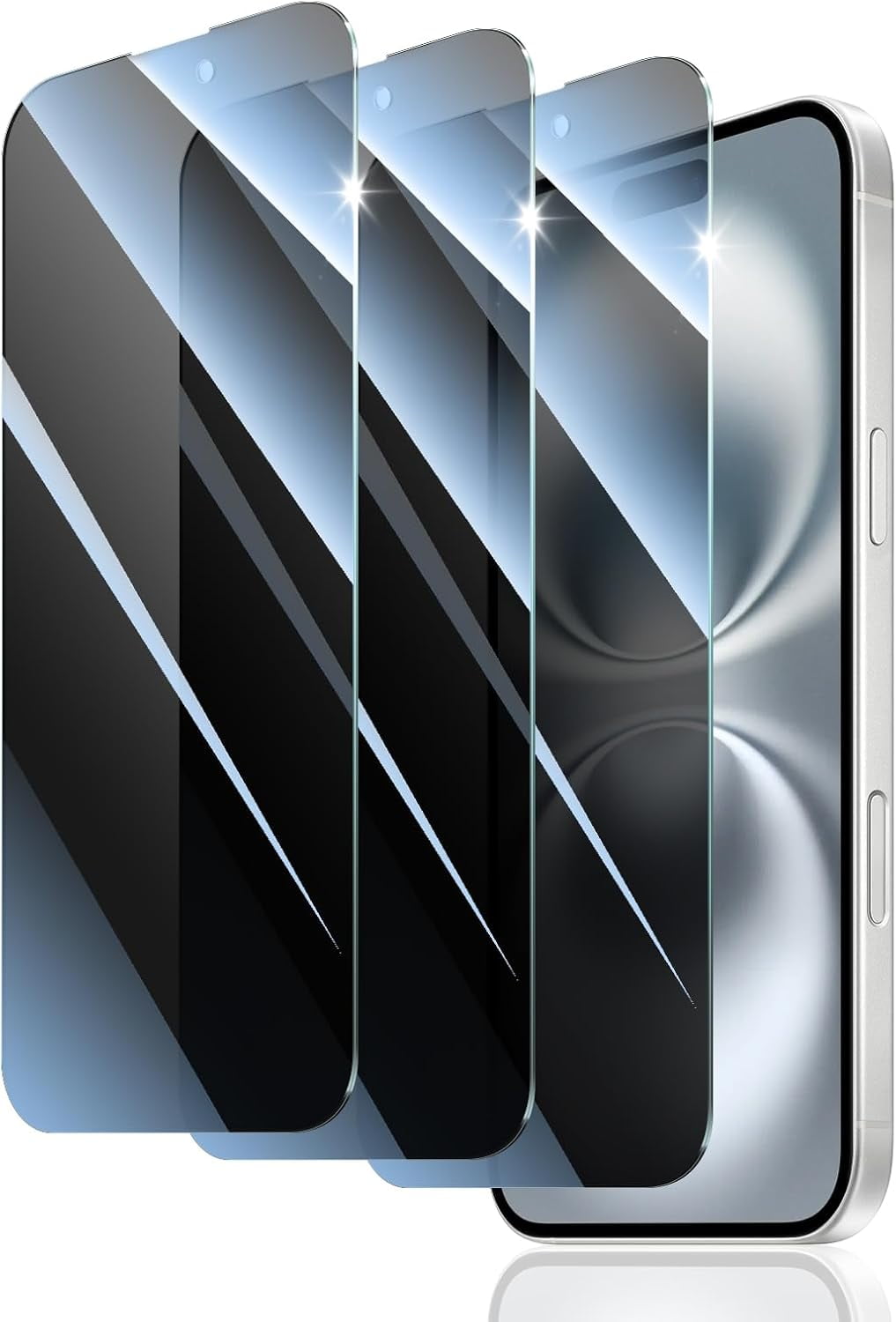 3-Pack Privacy Screen Protector for iPhone 15 Plus/15 Pro Max/16 Plus ...
