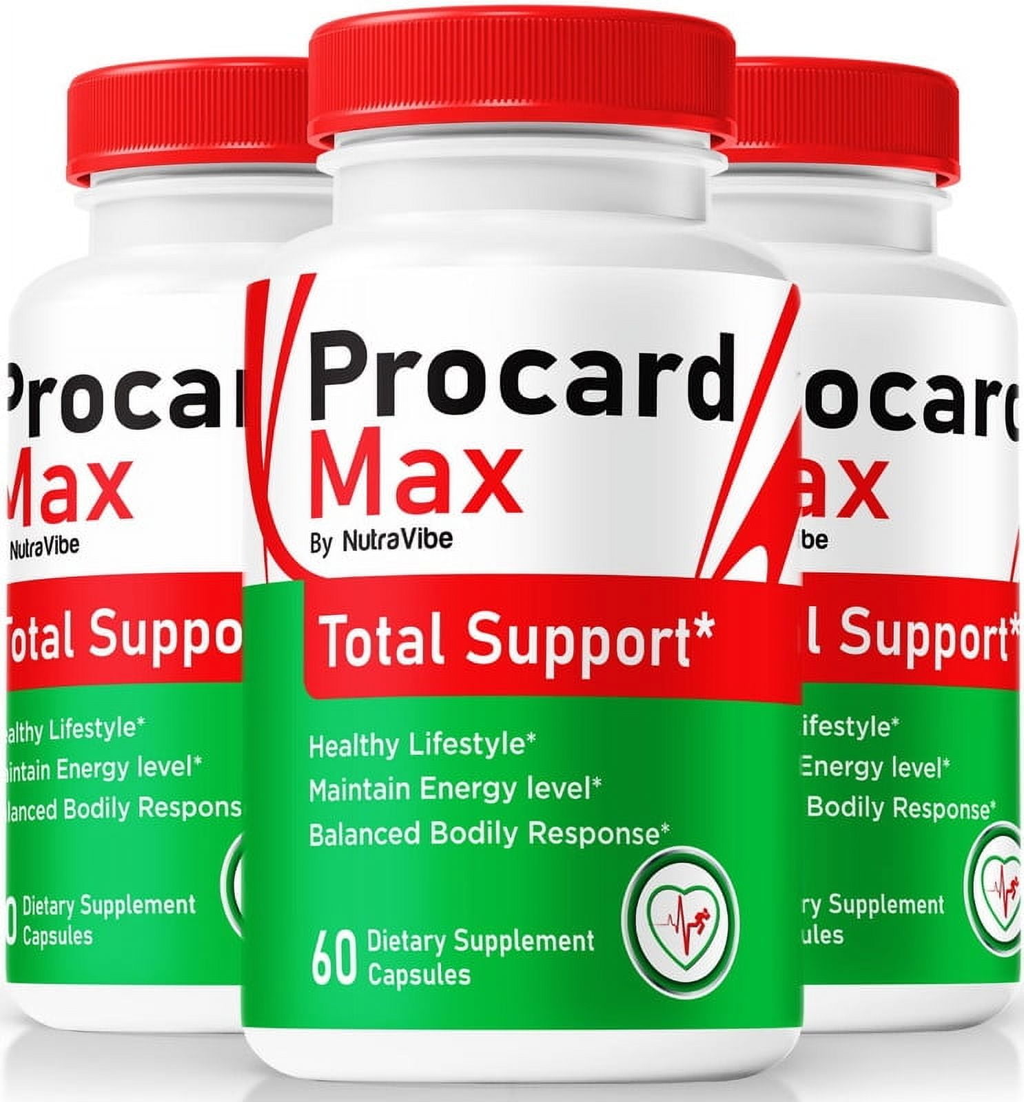 (3 Pack) Procard Max Capsules, Original ProcardMax Formula - Naturally ...