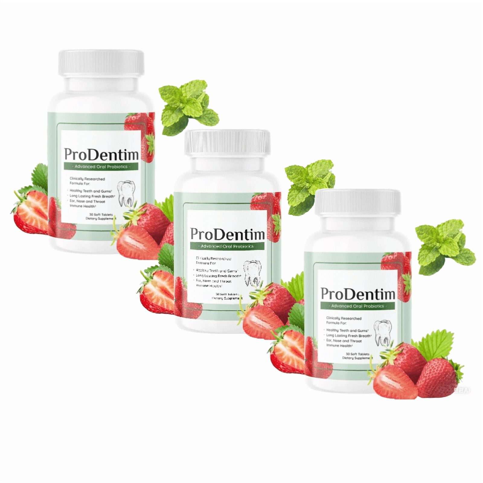 (3 Pack)Prodentim_Oral_Probiotic_-_30_Chewable_Tablets_for_Gums,_Teeth_ ...