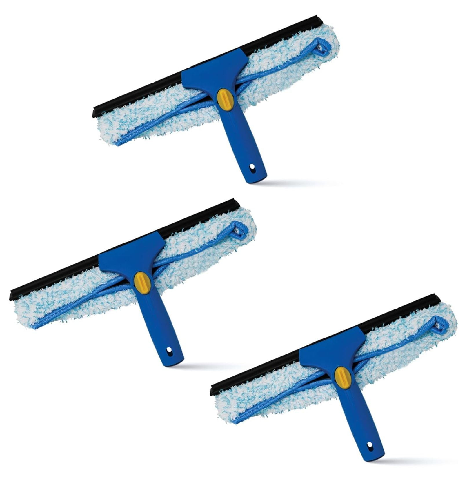 3 Pack Professional 14” Window Washing Squeegee, 2-in-1 Window Cleaning ...