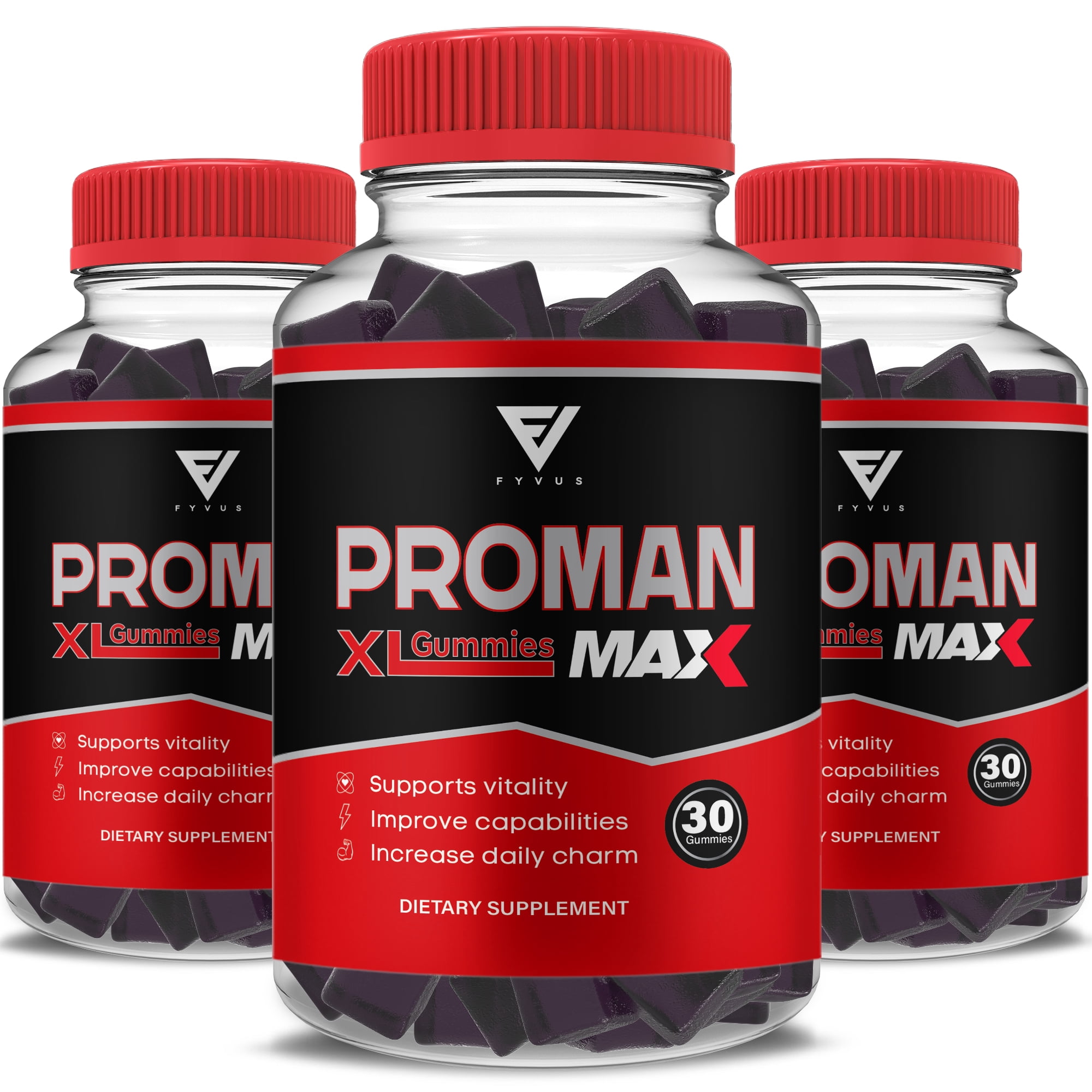 (3 Pack) Proman XL Max Gummies PromanXL Max Supplement for Daily High ...