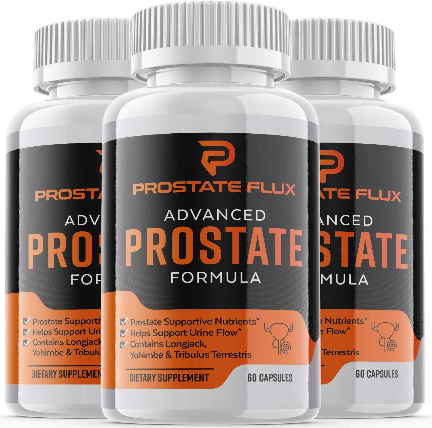 (3 Pack) Prostate Flux - Dietary Supplement - 180 Capsules - Walmart.com