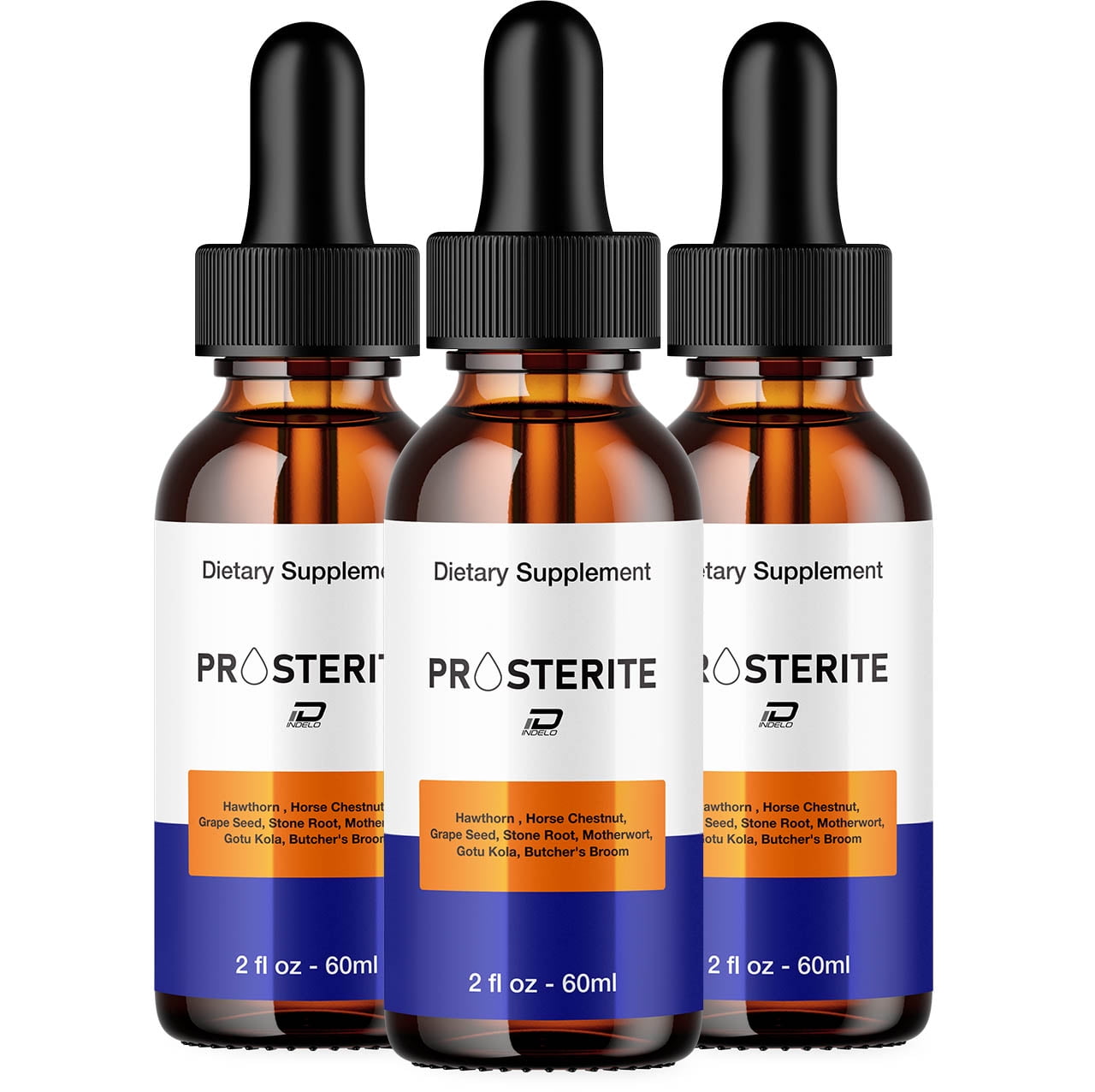 (3 Pack) Prosterite Drops for Prostate Health - Bladder Urinating ...