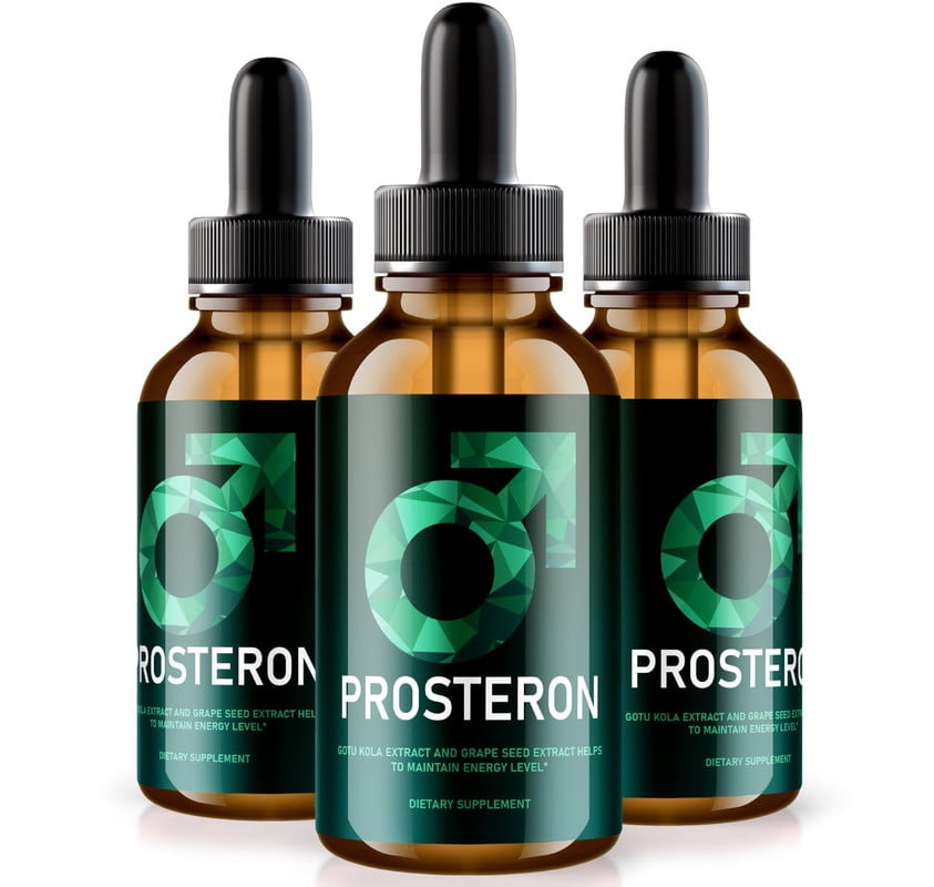 (3 Pack) Prosteron Drops, All-Natural Prostate Health Supplement ...