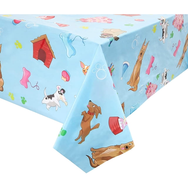3 Pack Puppy Dog Themed Party Disposable Tablecloth Table Cover (54 x ...