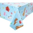 Blue Panda Birthday Tablecloth Puppy Dog Theme - 54 x 108 in, Blue ...