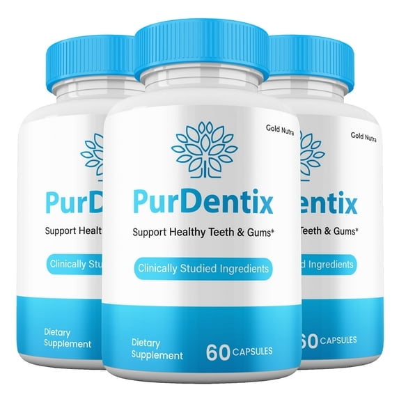 (3 Pack) PurDentix Capsules for Oral Health, PurDentix Oral Supplement ...