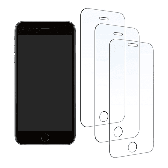 [3-Pack] Qixxronics Shatterproof Screen Protector for iPhone 8 Plus /7 ...