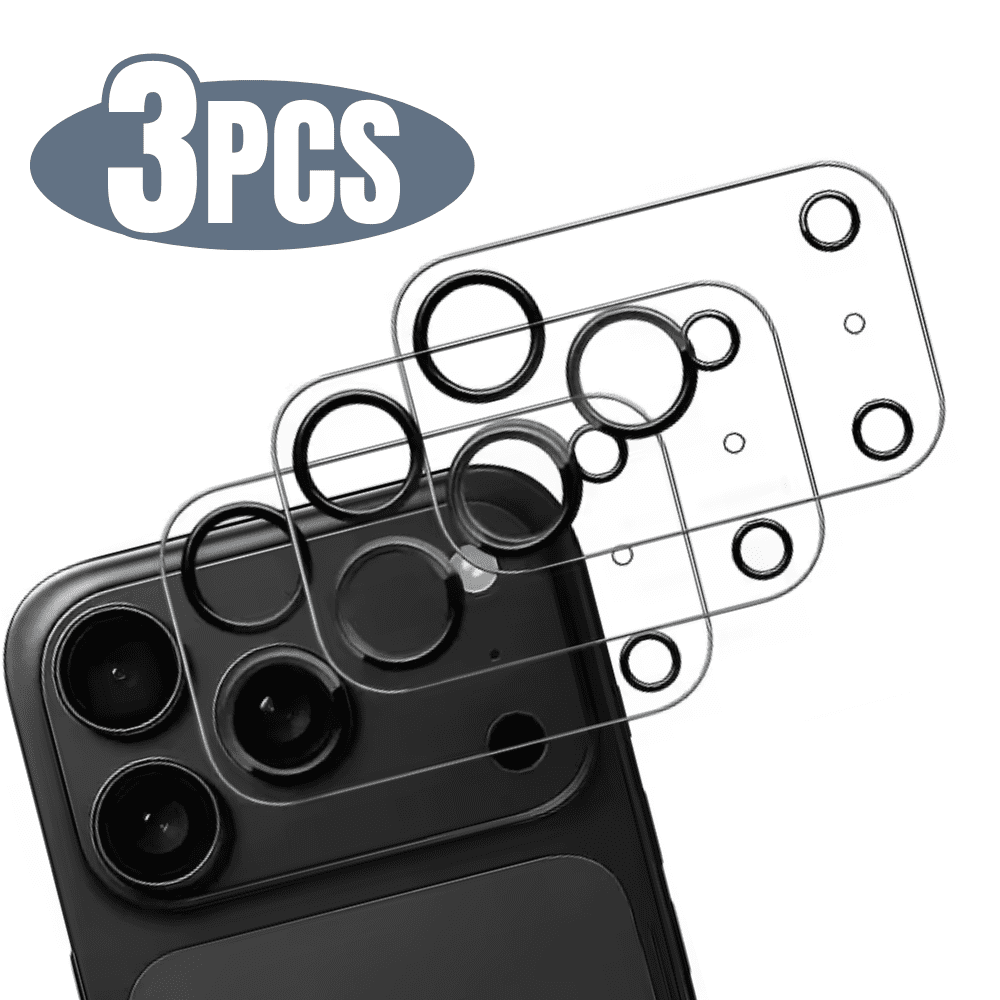 3 Pack Qixxronics Camera Lens Protector Compatible with iPhone 17 Pro ...