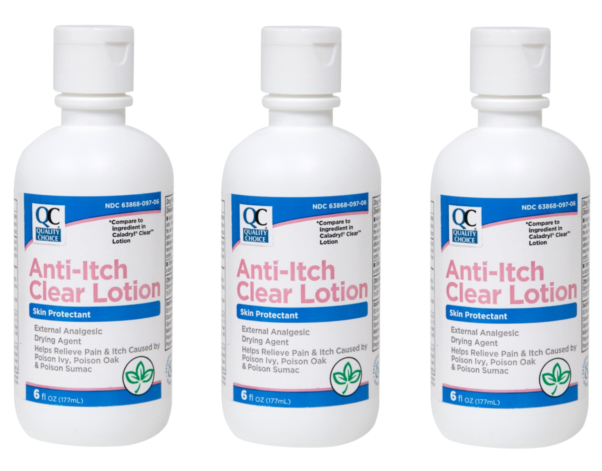 3 Pack Quality Choice Anti-Itch Clear Lotion for Poison Ivy and oak 6 ...