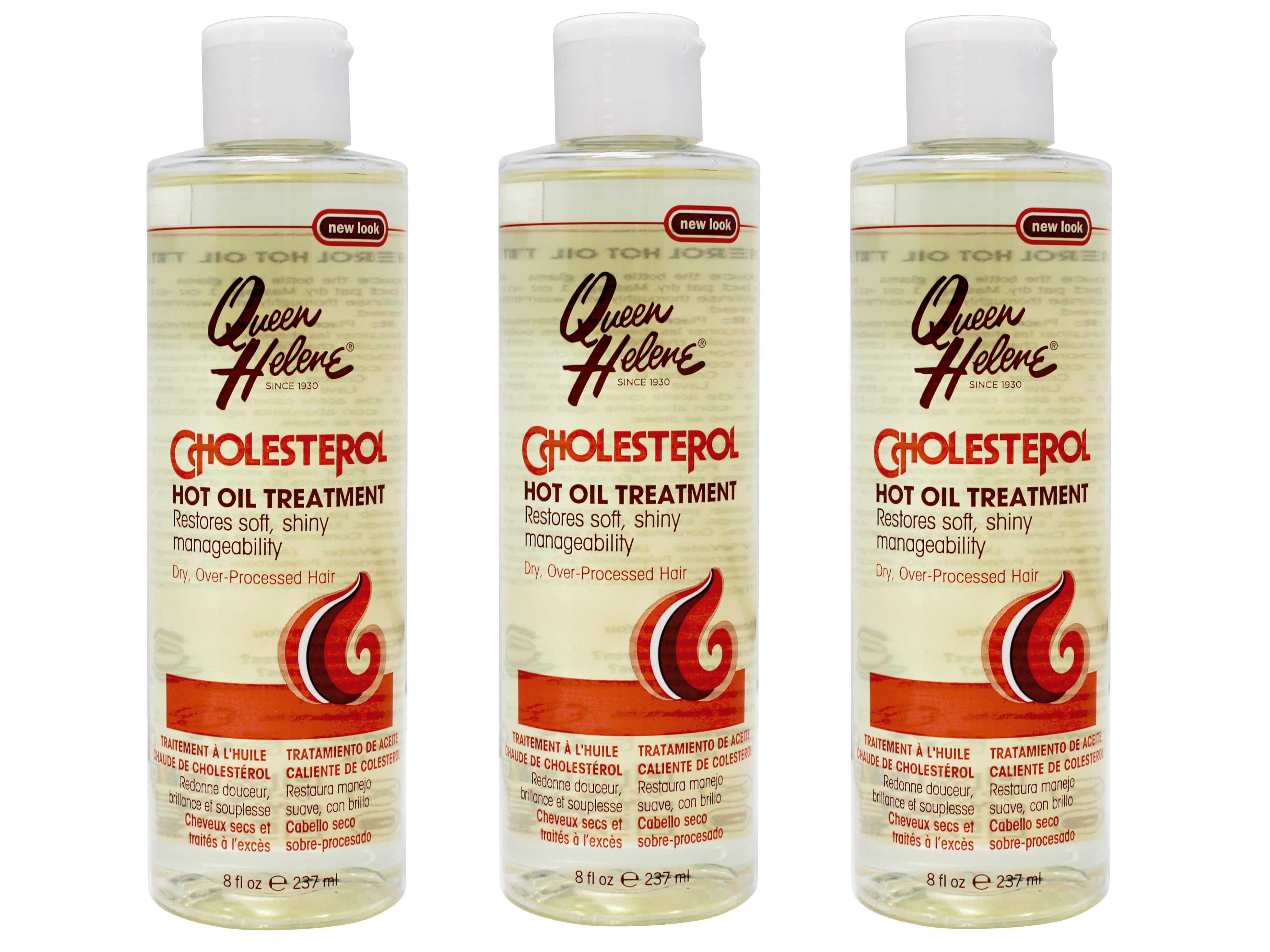 3 Pack - Queen Helene Cholesterol Hot Oil Treatment, Restores Soft ...