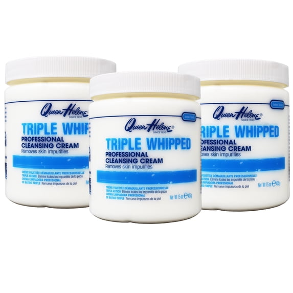 3 Pack - Queen Helene Professional Cleansing Cream, Triple Whipped ...