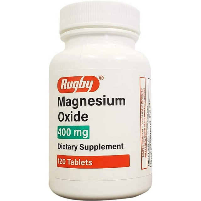 Rugby Magnesium-Oxide Tablets, 400mg, 120 Count - 3 Pack, Compare ...