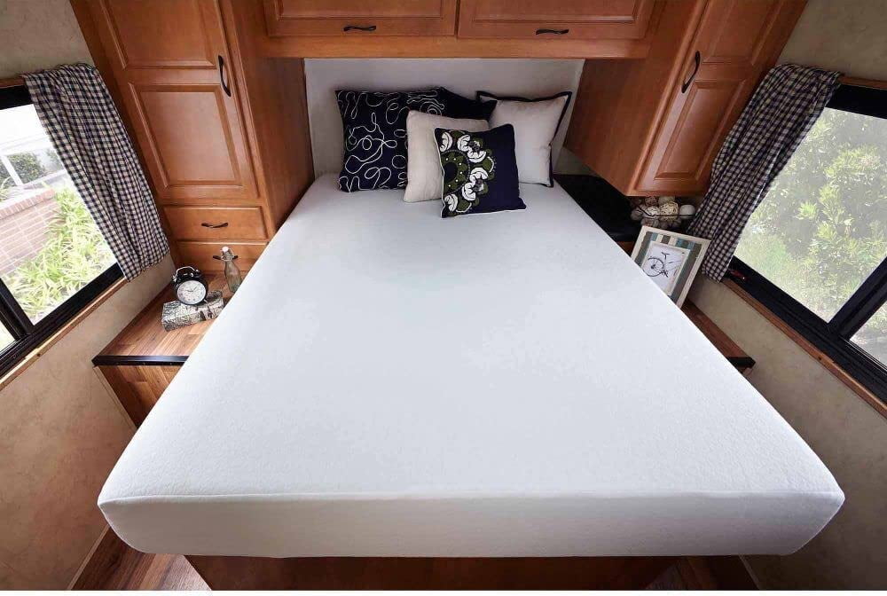 RV King Size Mattress Fitted Sheets - 3 Pack, White, 300TC 60/40 ...