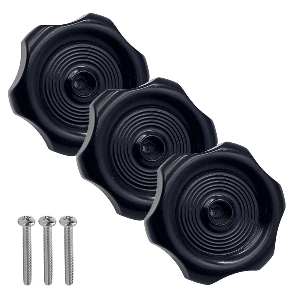 3-Pack RV Window and Vent Knobs,1" Shaft 2-1/4" Diameter,Replacement ...