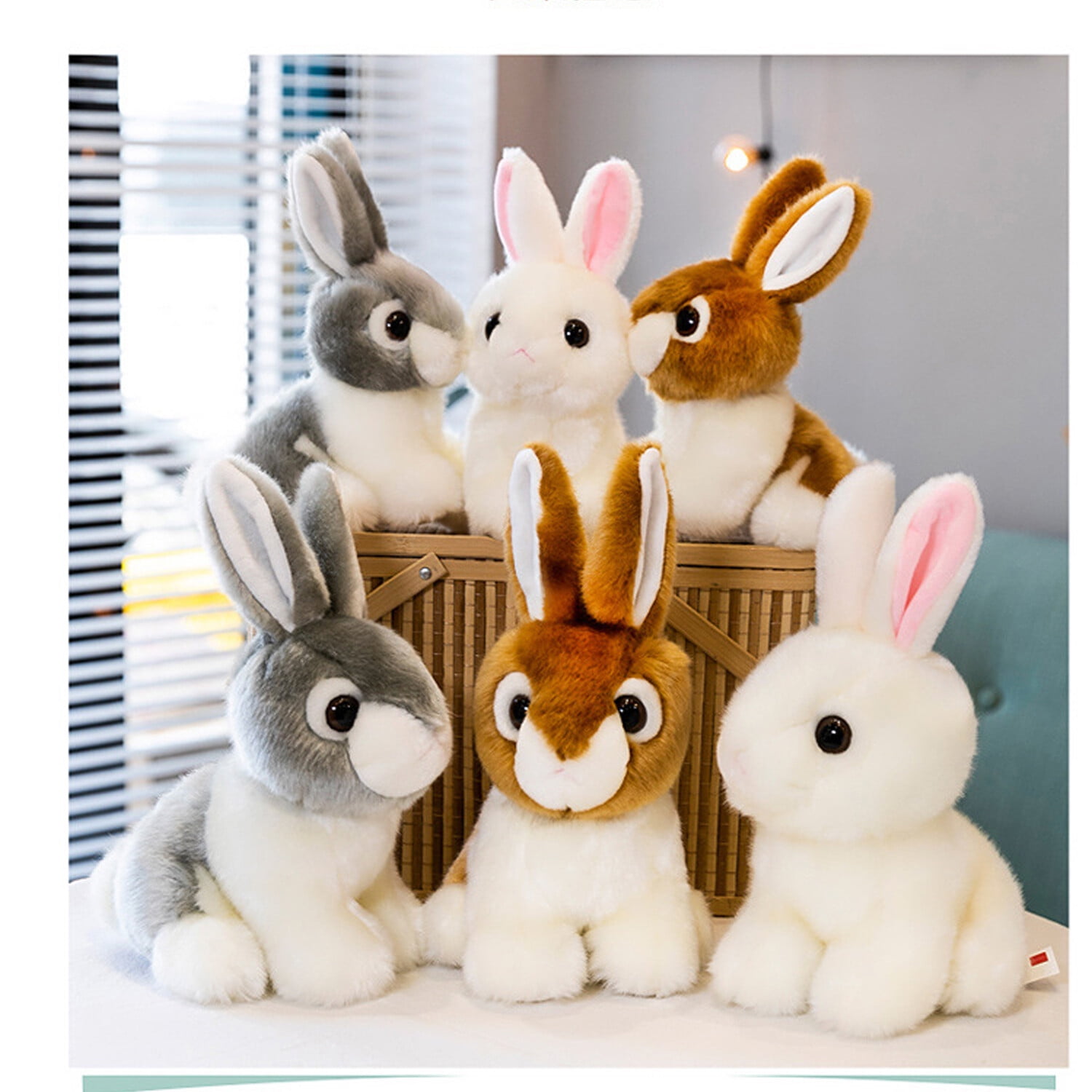 3 Pack Rabbit Plush Toy Bunny Stuffed Animals Toys Plush Animal Doll ...