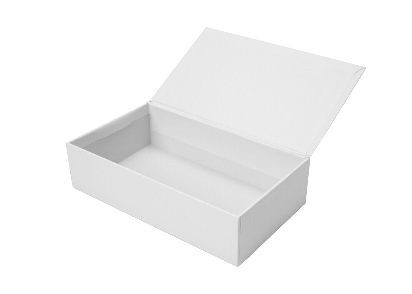 3 Pack - Ready to Decorate White Paperboard Box with Hinged Lid, 8.5 x ...