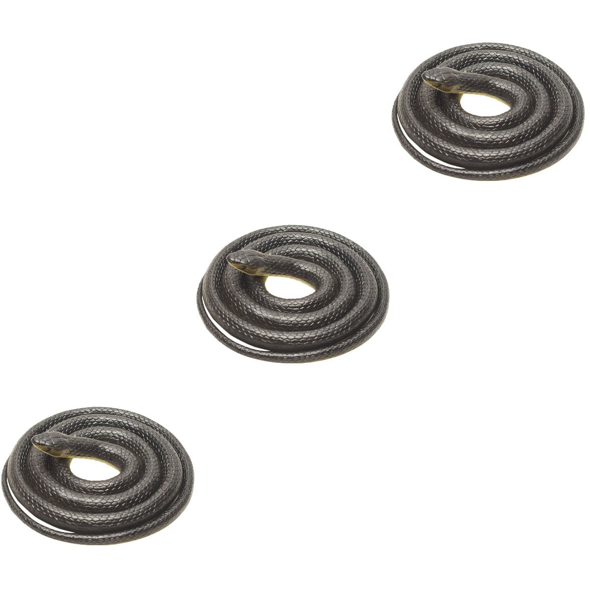 3 Pack Realistic Snake Fake Simulated Big Green Costume Prop Party ...