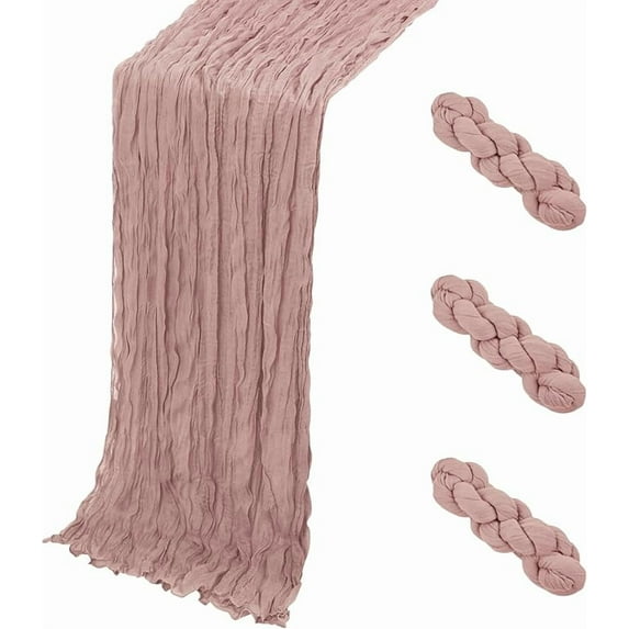 3 Pack Red Cheesecloth Table Runner, 17 x 108 Inch, Gauze Cheese Cloth ...