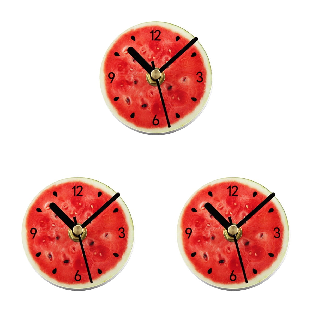 3 Pack Refrigerator Clock Magnet Magnets Fridge Stickers Red - Walmart.com