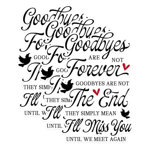 (3 Pack) Remembrance Decals - Memorial Quote - Loss Sympathy Decal - 3 ...
