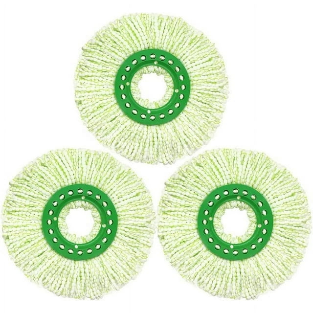 Libman Tornado Spin Mop 3-Pack Replacement Mop Head, Microfiber ...