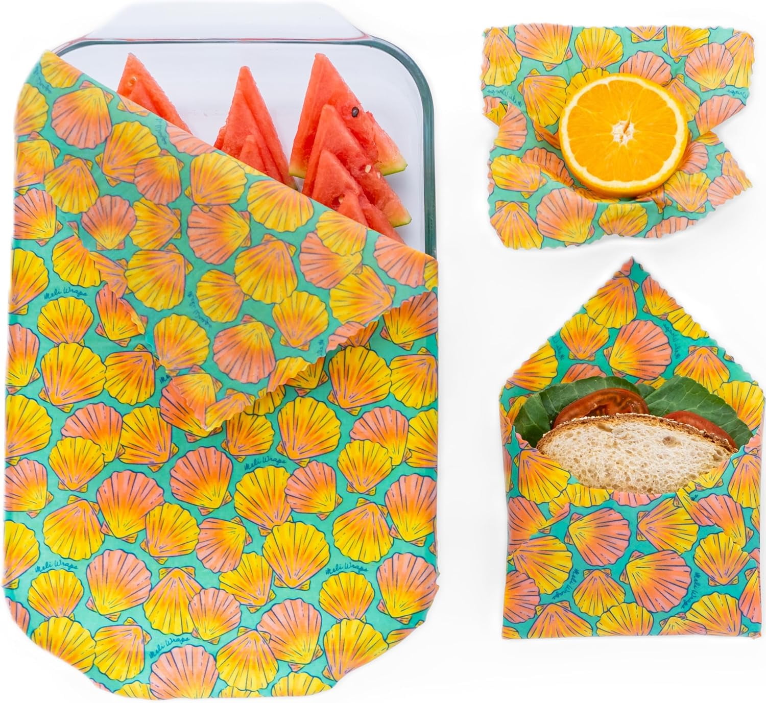 3-Pack Reusable Beeswax Wraps for Food, Eco-Conscious Food Storage ...